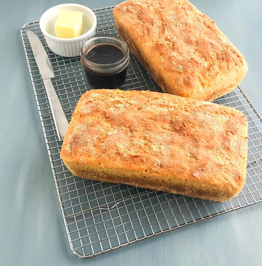 The EASIEST English Muffin Bread – Amy's Delicious Mess